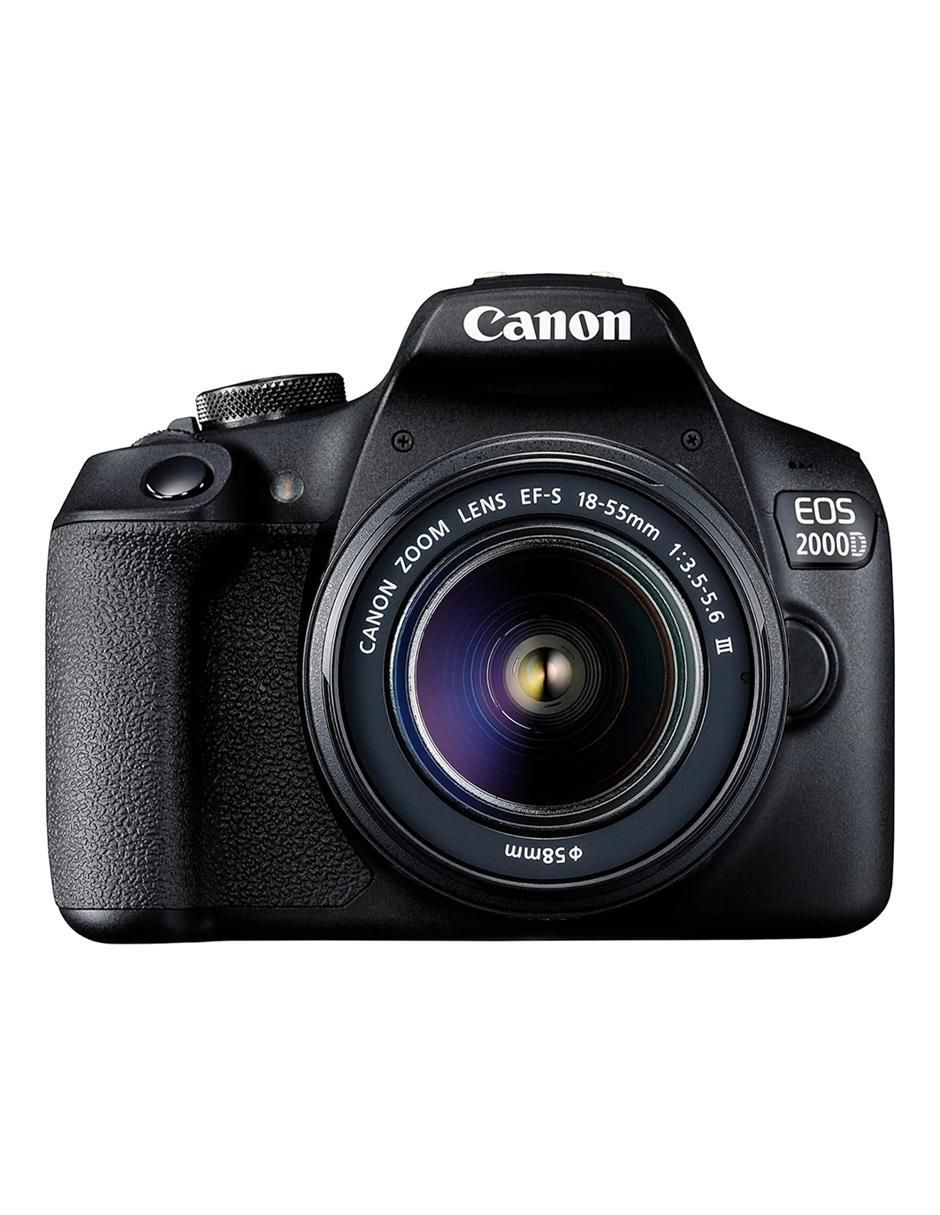 Cámara long zoom Canon modelo eos 2000d 24 megapíxeles